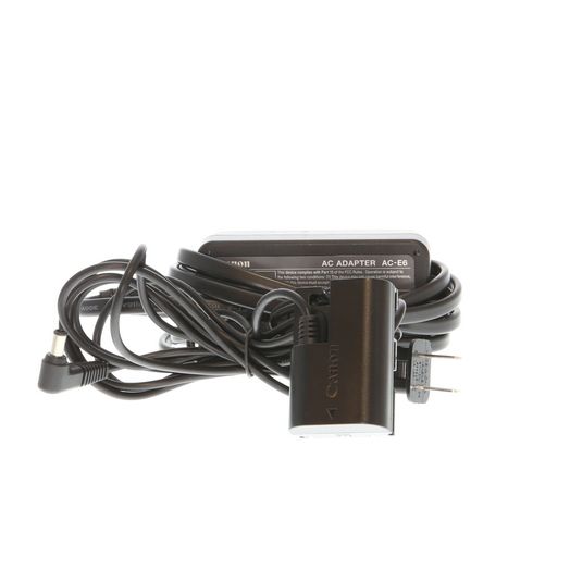 Canon ACK-E6 AC Adapter Kit with DC Coupler DR-E6 for Select EOS Cameras