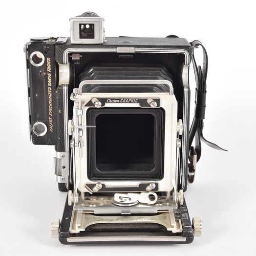 Graflex 2X3 Crown Graphic Camera with Side Rangefinder, Top Viewfinder ...