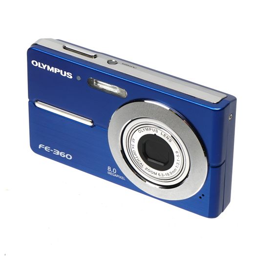 Olympus FE-360 Blue Digital Camera {8MP}