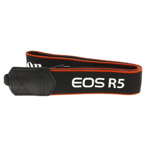 Canon ER-EOSR5 Neck Strap, Black/Red Edge with EOS R5 Stitched in ...